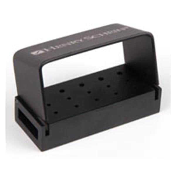 HS Bur Block Aluminum 15 Hole Black Pivot Lid Each - HSHK