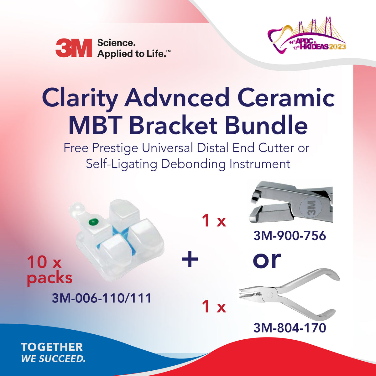 [HKIDEAS] 3M Unitek Clarity ADVANCED Ceramic MBT Bracket Kit Bundle Of ...