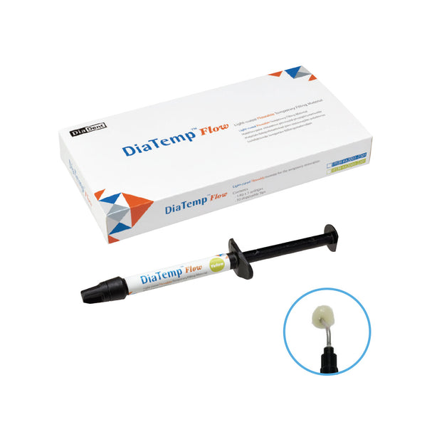 DiaDent DiaTemp­ Flow - Flowable Temporary Restorative Material Yellow ...