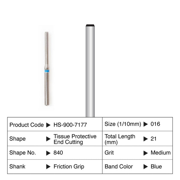 Maxima Diamond Bur Tissue Protective End Cutting Friction Grip Medium ...