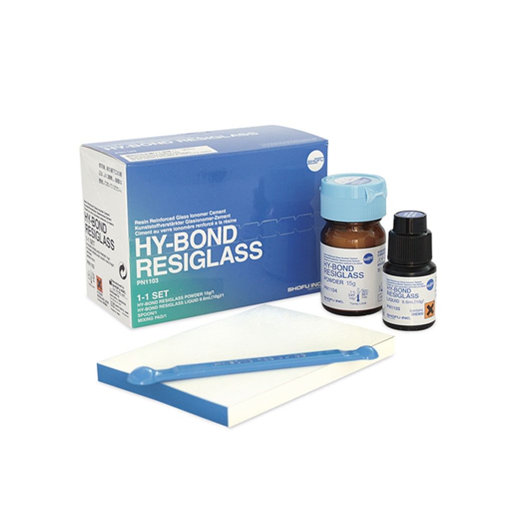Shofu HY-Bond Resiglass Powder 15 gm & Liquid 8.6 ml - HSHK