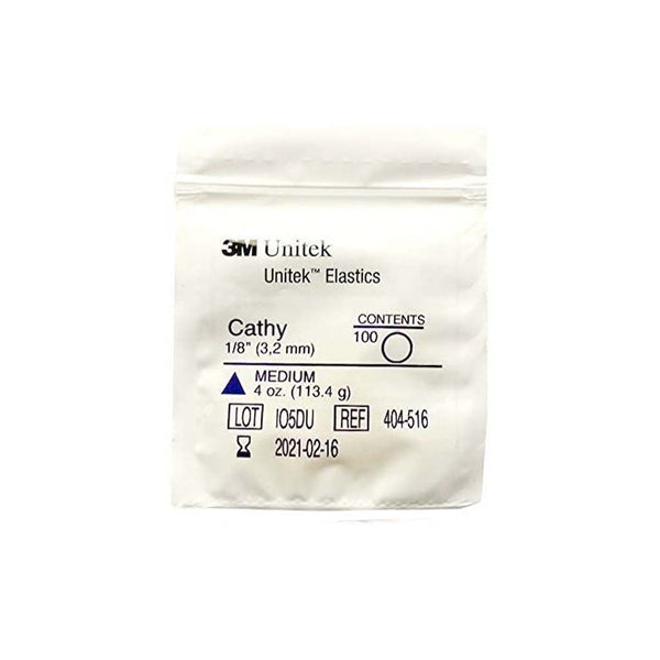 3M Unitek Latex Intraoral Elastics-Cathy, 1/8", 4oz Medium, 30x100Pcs ...