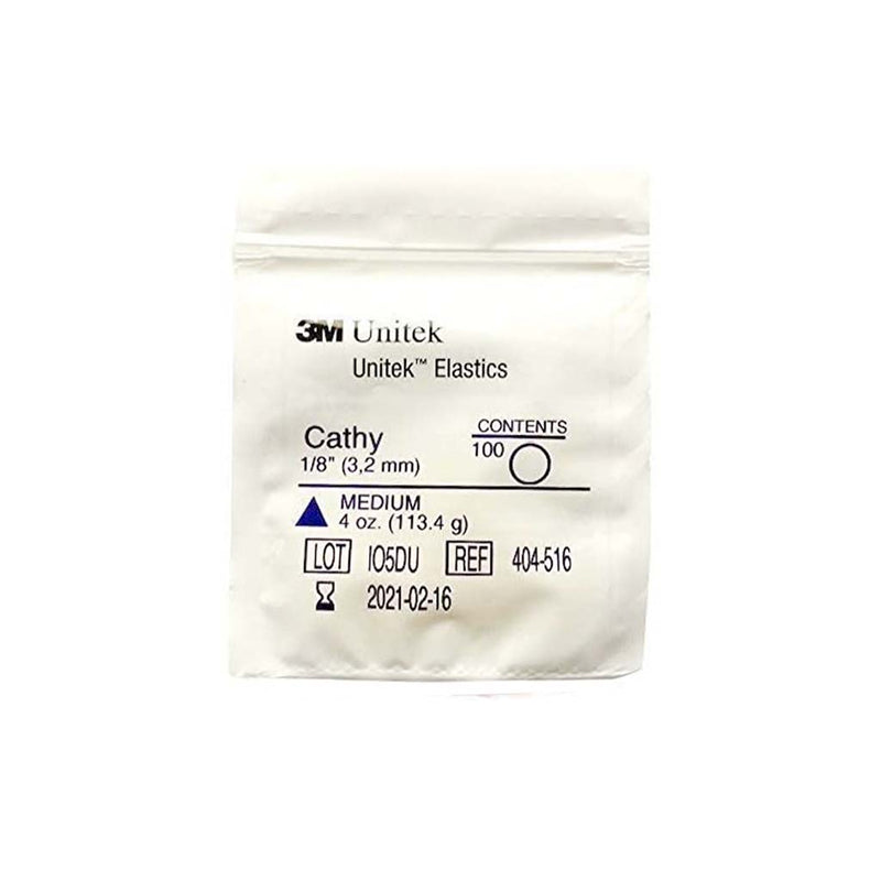 3M Unitek Latex Intraoral Elastics-Cathy, 1/8", 4oz Medium, 30x100Pcs ...