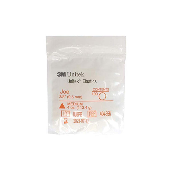 3M Unitek Latex Intraoral Elastics-Joe, 3/8", 4oz Medium, 30x100Pcs/Pa ...