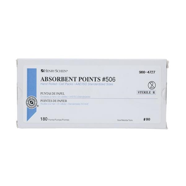 HSI Absorbent Points Size 80 Cell Package #506 180/Bx - HSHK