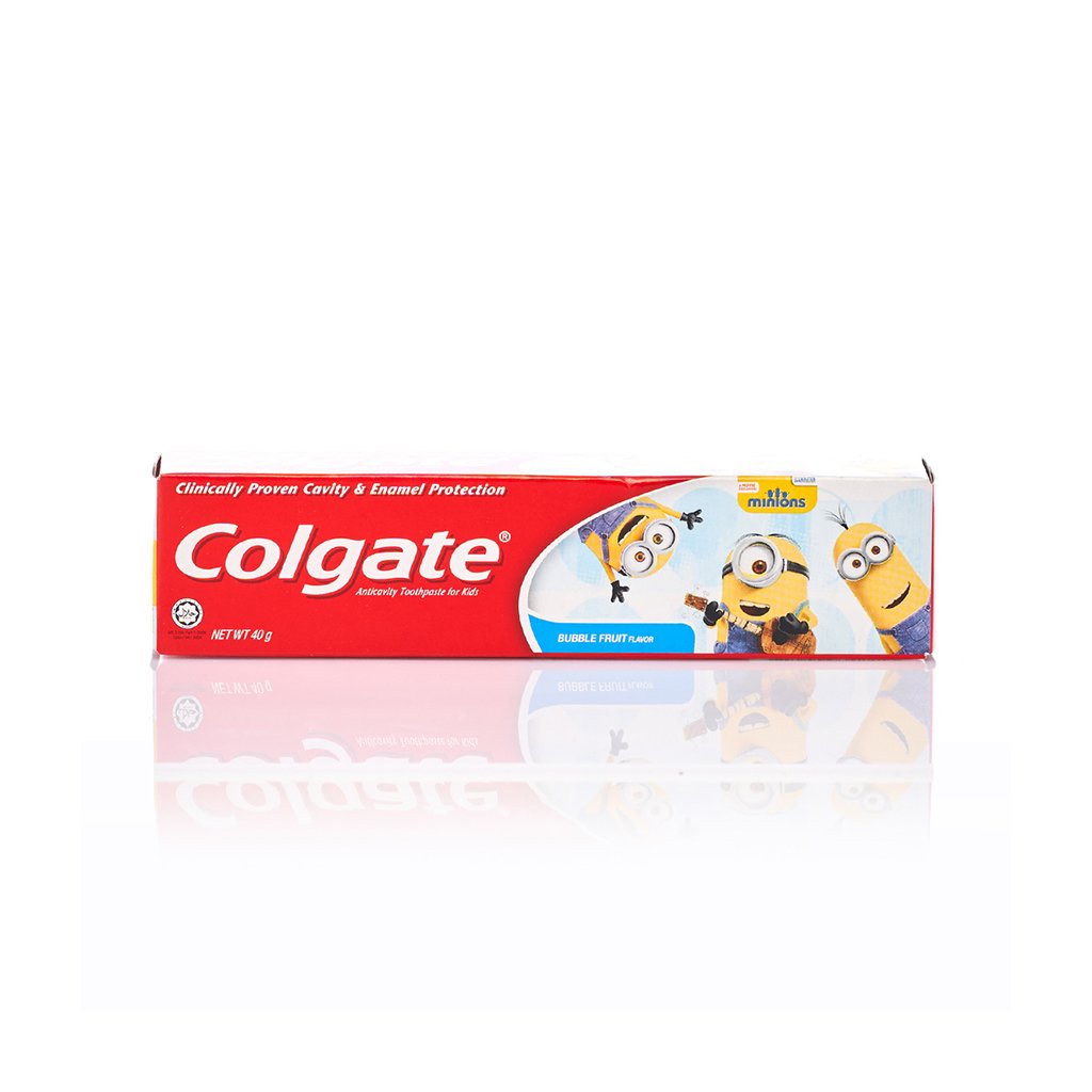 Colgate Toothpaste for Kids Minions Bubble Fruit 40g 12's/Dozen - HSHK