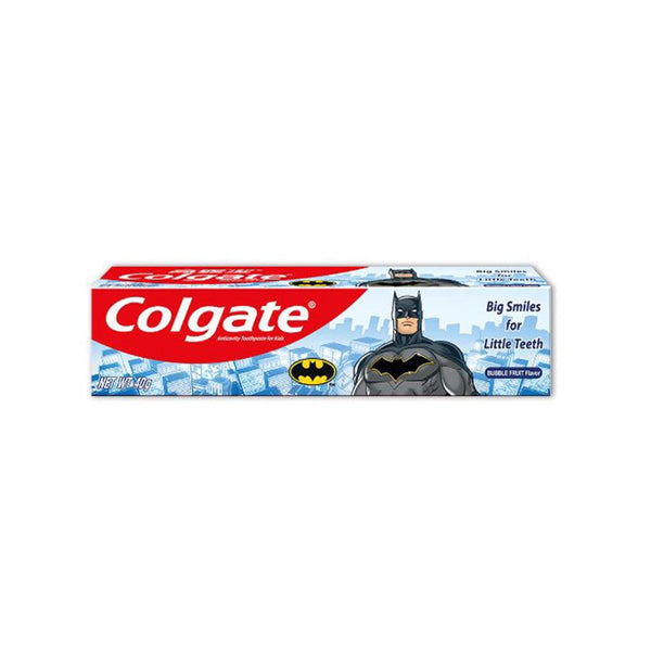 Colgate Toothpaste for Kids Batman Bubble Fruit 40g 12/Dozen - HSHK