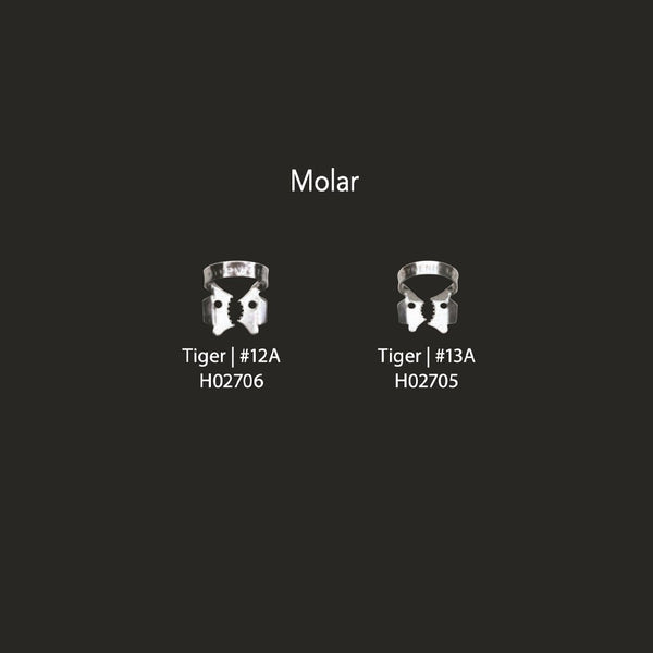 [HKIDEAS] Coltene Rubber Dam Clamp Winged Molar Tiger #13A Each - HSHK