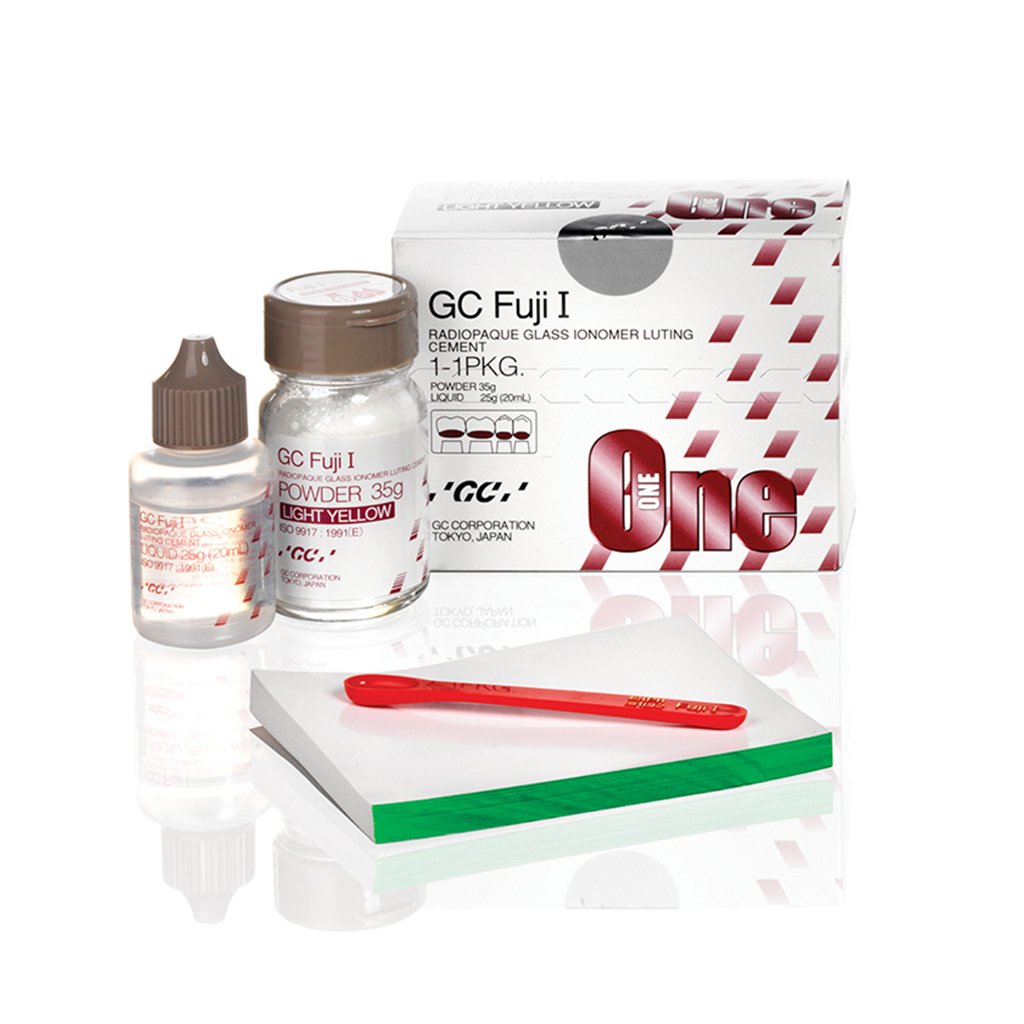 GC Fuji I Cement Powder Liquid 1-1 Package 1 x 35g Powder 1 x 20ml Liq ...