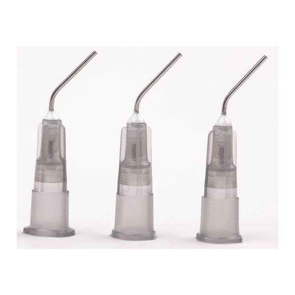 HS Prebent Dispensing Tips Gray 22 Gauge Standard Package 20/Pack - HSHK