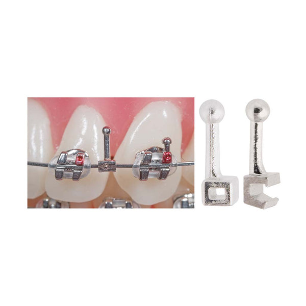 Ortho Technology Crimpable Ball Hooks 0.021"x0.025" 20 Pcs/Pack - HSHK