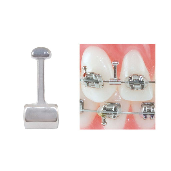 Ortho Technology Crimpable Bi-Directional Ball Hooks Long, 3.3mm tall ...