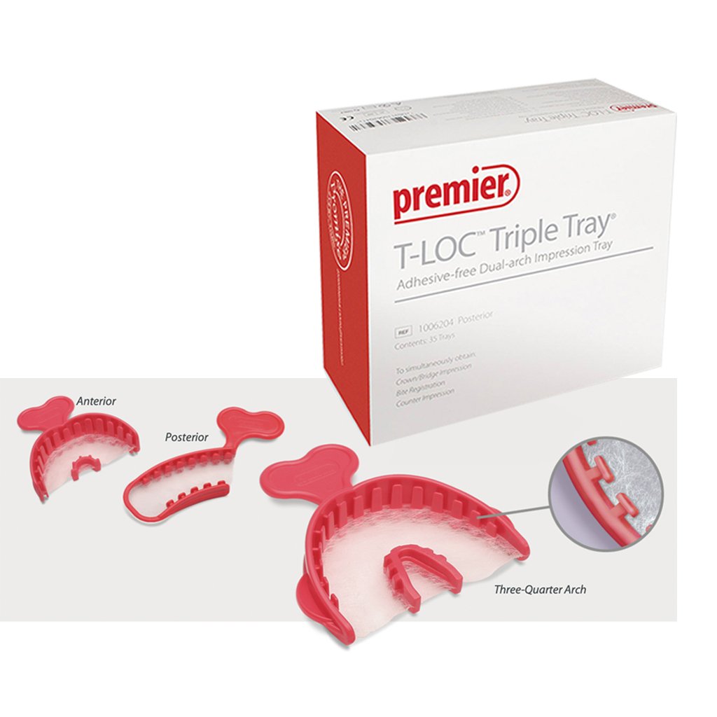 Premier T-Loc Triple Tray Posterior 35/Box - HSHK
